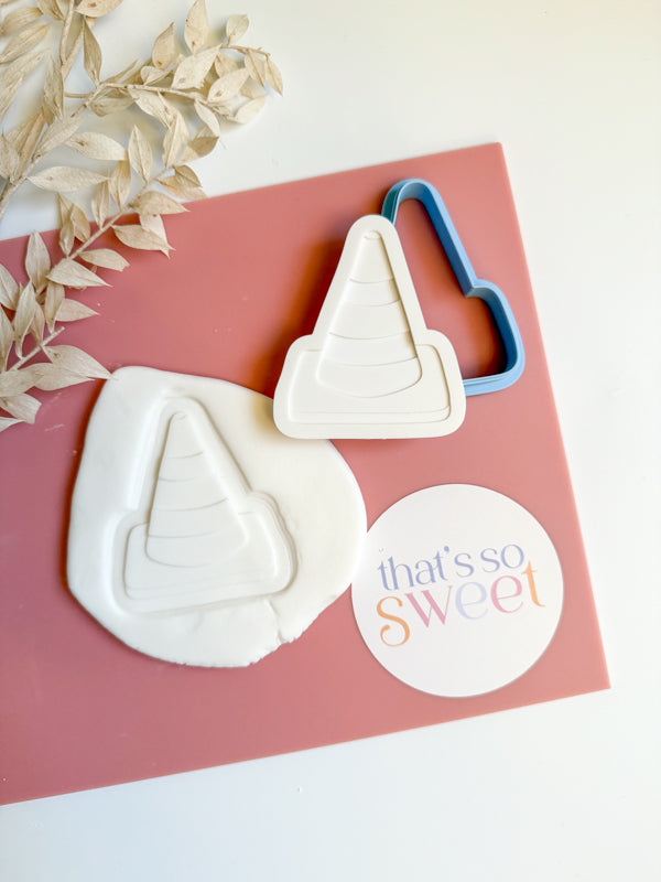 Construction Cone Stamp and Cutter – That's so Sweet Designs
