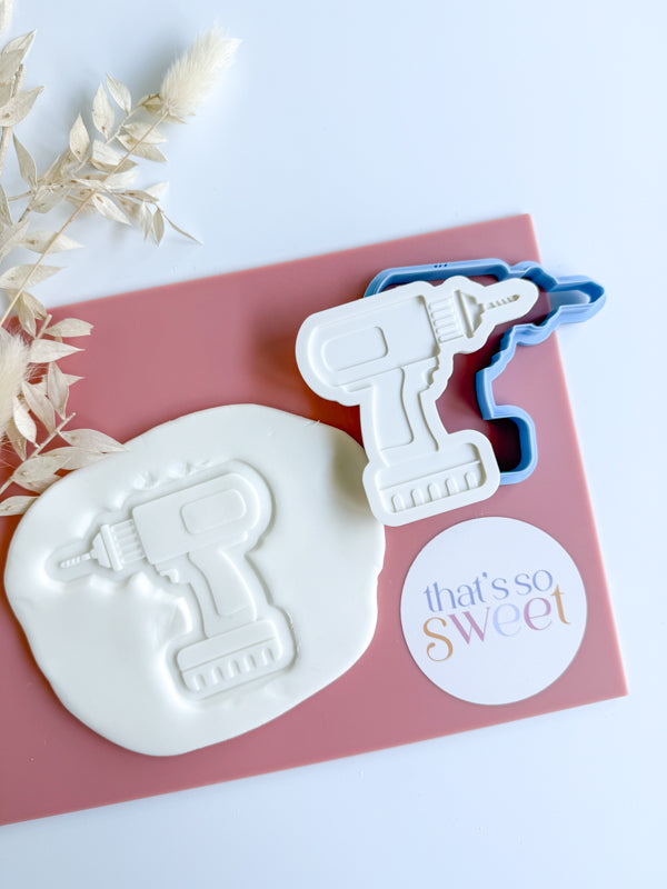 Hand Drill Cookie Stamp and Cutter – That's so Sweet Designs
